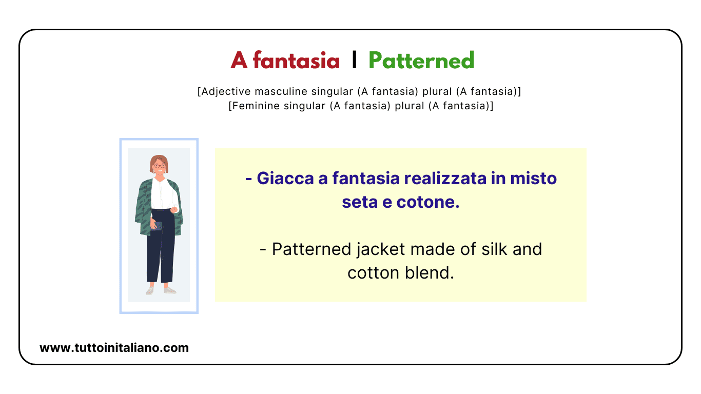 30+ Italian adjectives to describe clothes with Examples | Easy learn ...