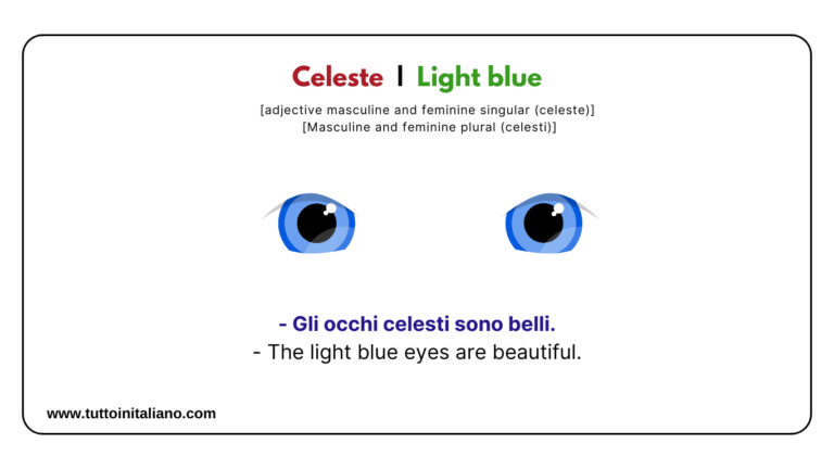 Italian A1 Vocabulary: Color names with easy examples for each word ...