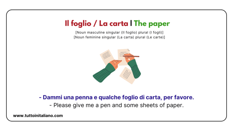 25+ Essential Italian Vocab for The School with (Examples and Audio ...