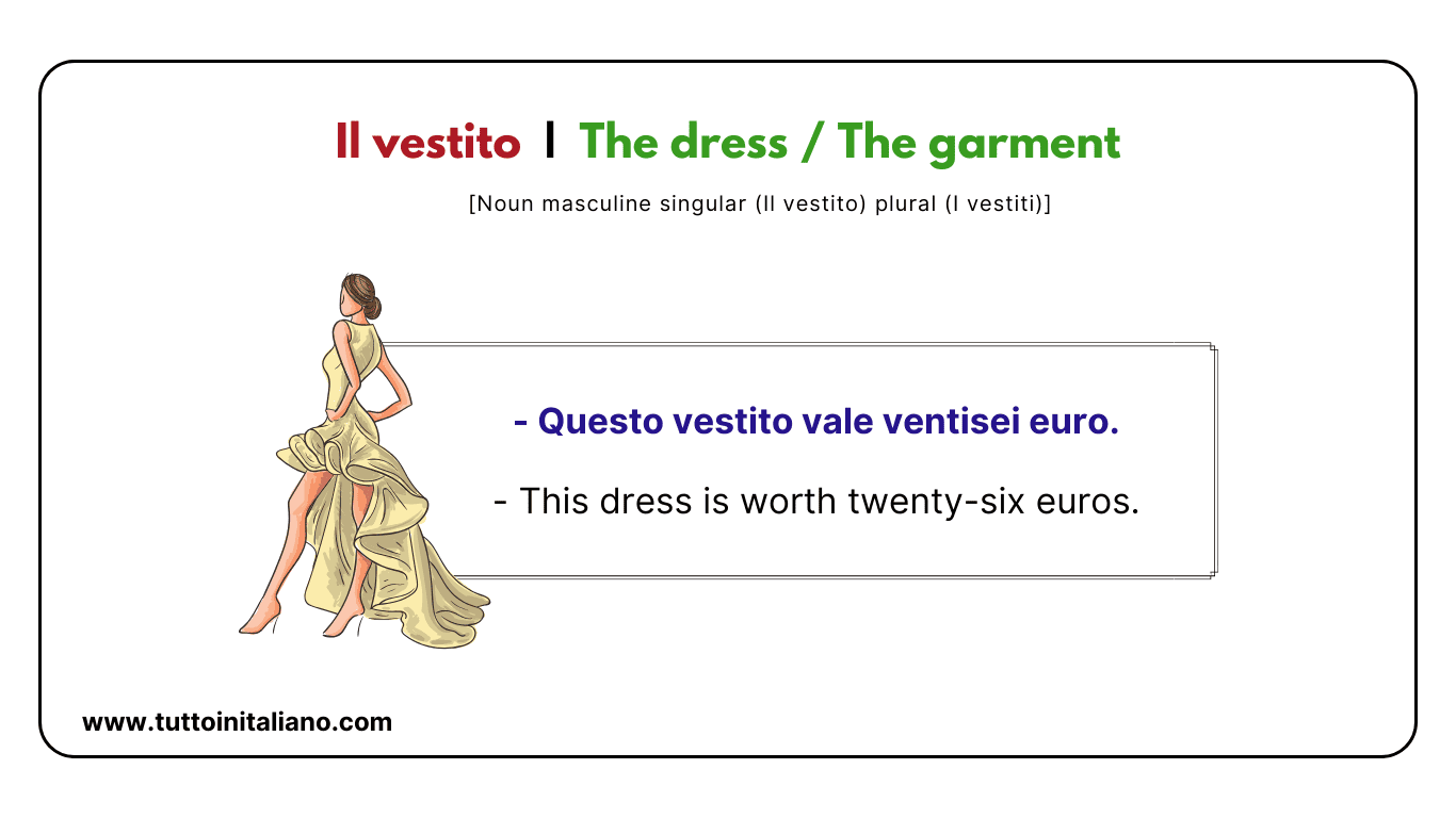Basic Italian vocabulary lesson: The Clothes | 25+ Easy words with ...