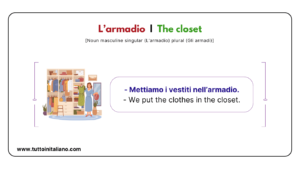 Italian for beginners: The Bedroom| Learn 20 easy bedroom word in ...