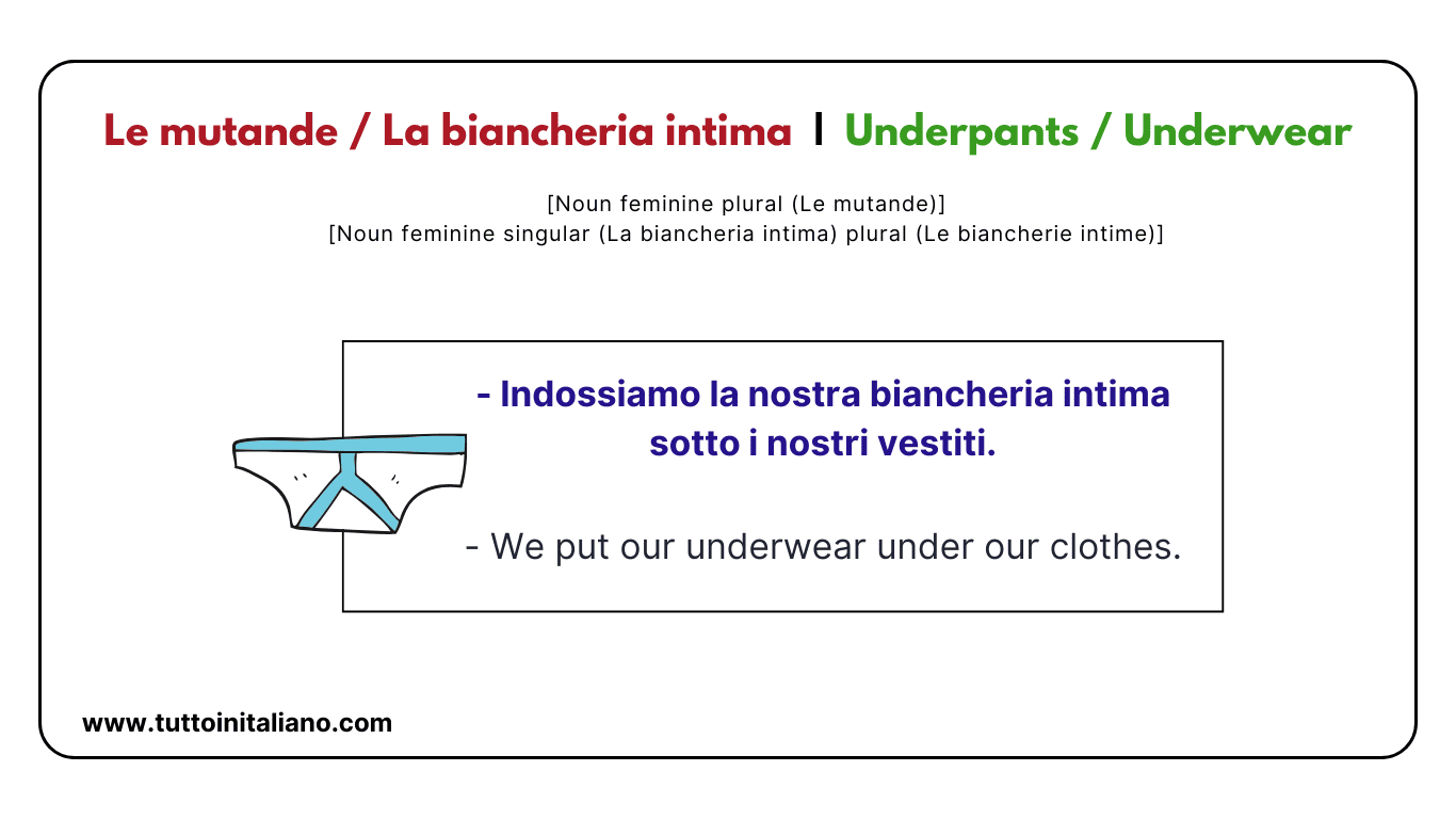 Basic Italian vocabulary lesson: The Clothes | 25+ Easy words with ...