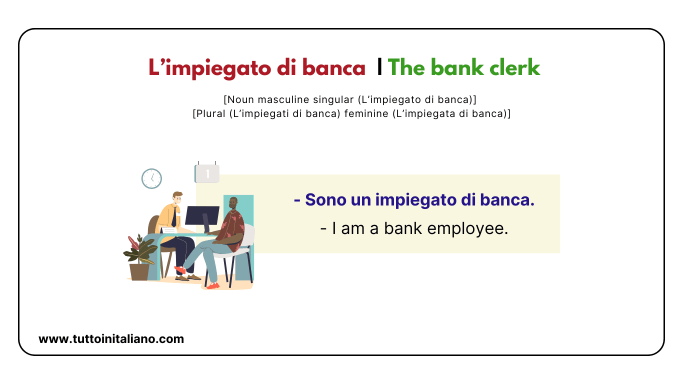 20+ Italian Vocabulary | The bank in italian | Easy Lean words about ...