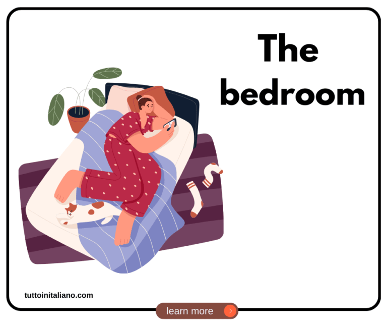 Italian for beginners: The Bedroom| Learn 20 easy bedroom word in ...